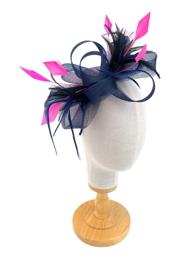 Pink And Navy Fascinators And Hatinators UK